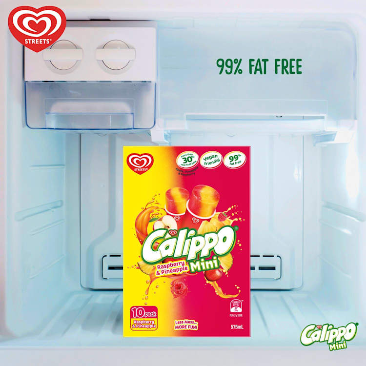Calippo Mini Water Ice Raspberry & Pineapple 10 Pack | IGA Shop Online