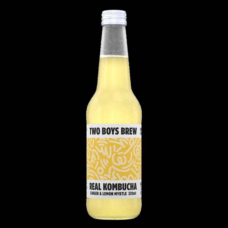 Two Boys Brew Silk Road Ginger & Lemon Myrtle Kombucha 330mL | IGA Shop ...