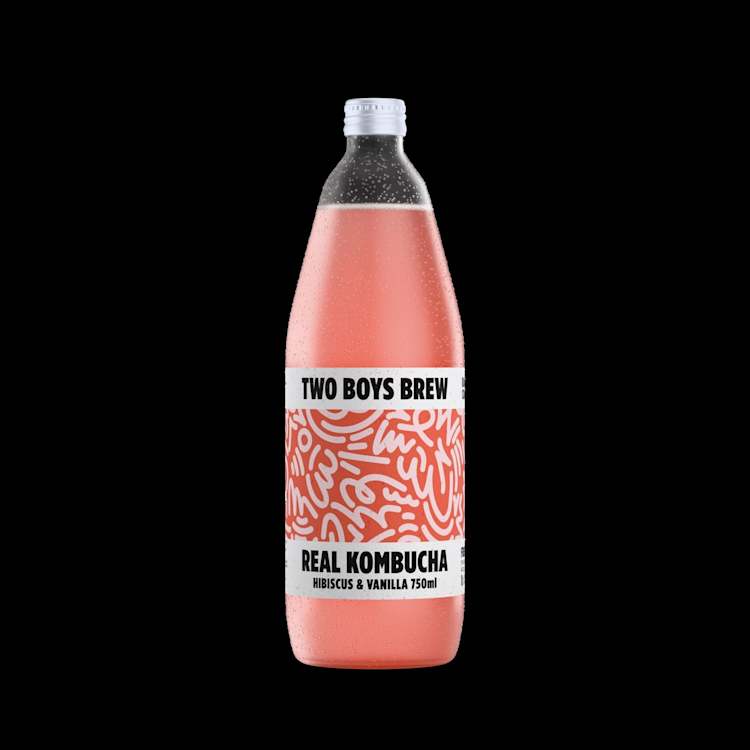 Two Boys Brew French Kiss Hibiscus & Vanilla Kombucha 750mL | IGA Shop ...