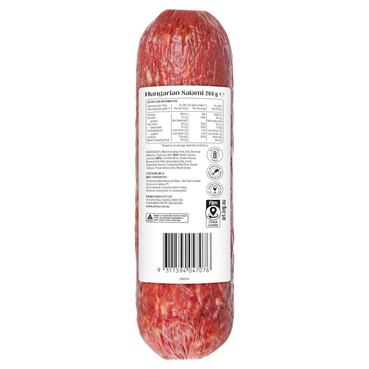 Primo Hungarian Salami Knob 200g | IGA Shop Online