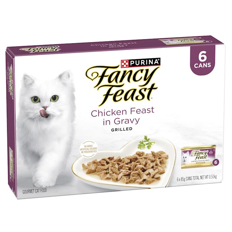 Purina Fancy Feast Grilled Pet Food Chicken In Gravy Multipack 6 Pack ...