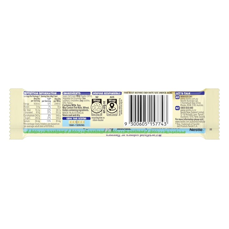 Nestlé Milkybar Chocolate 44g | IGA Shop Online