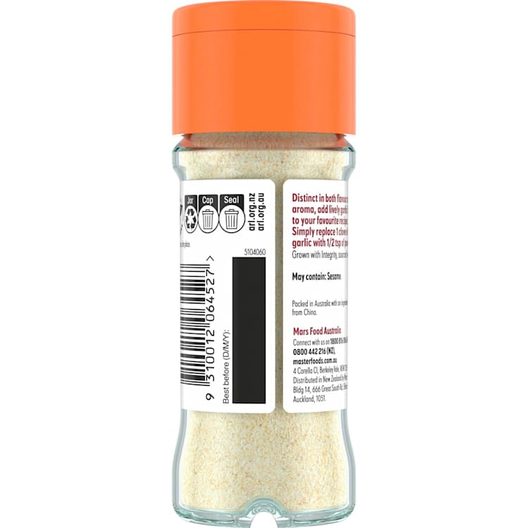 MasterFoods Garlic Powder 45g | IGA Shop Online