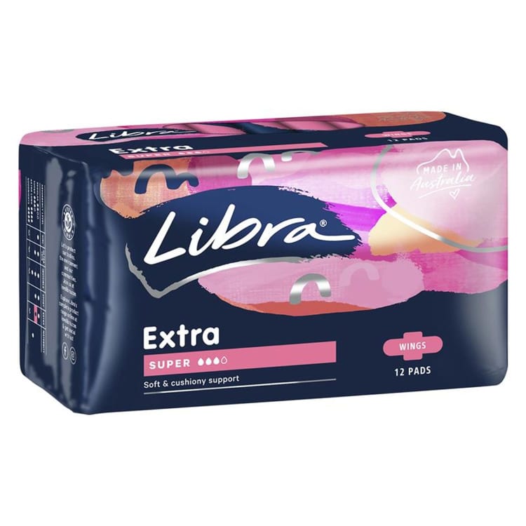 Libra Pads Ultrathin Wings Super 12 12 Pack | IGA Shop Online