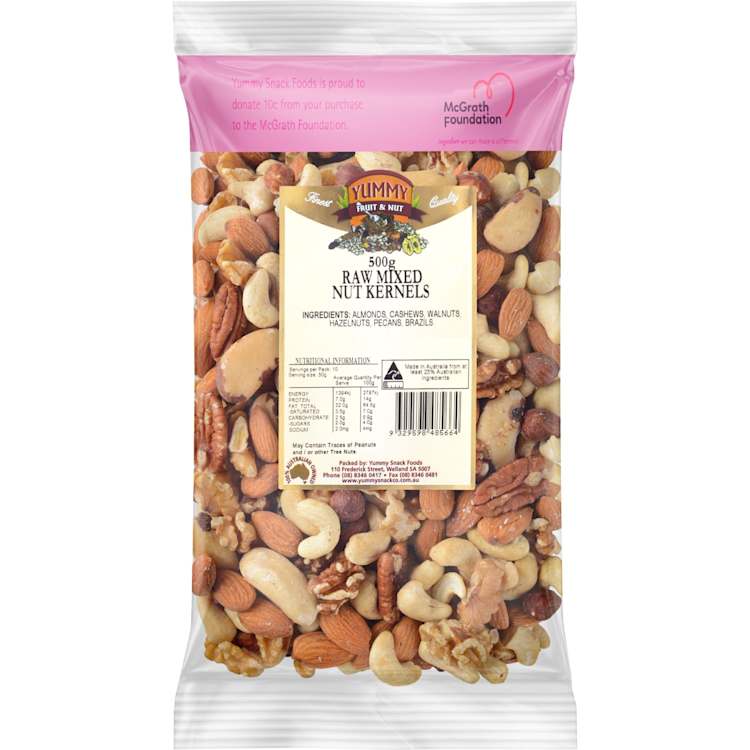 Yummy Mixed Nut Kernels Raw 500g | IGA Shop Online