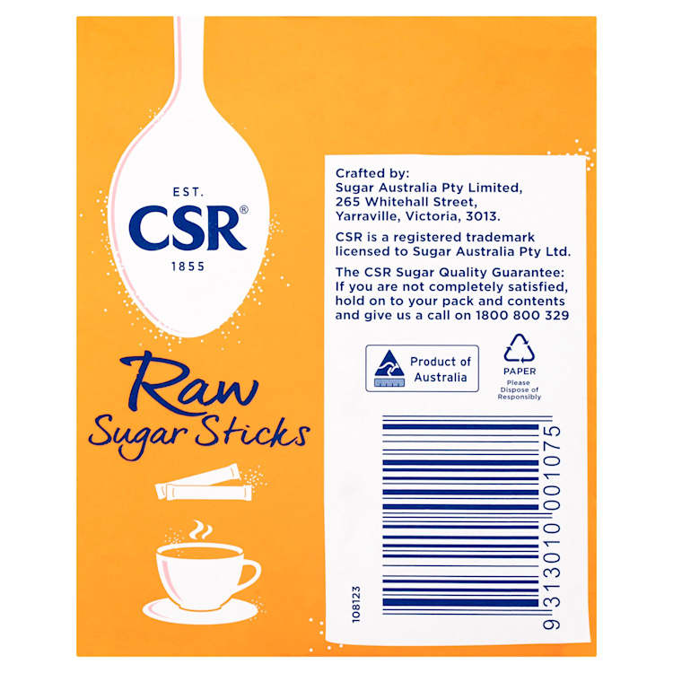 CSR Raw Sugar Sticks 150g | IGA Shop Online