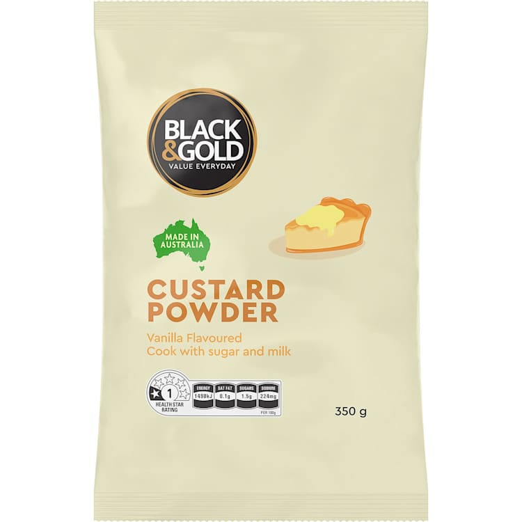 Black & Gold Custard Powder 350g | IGA Shop Online