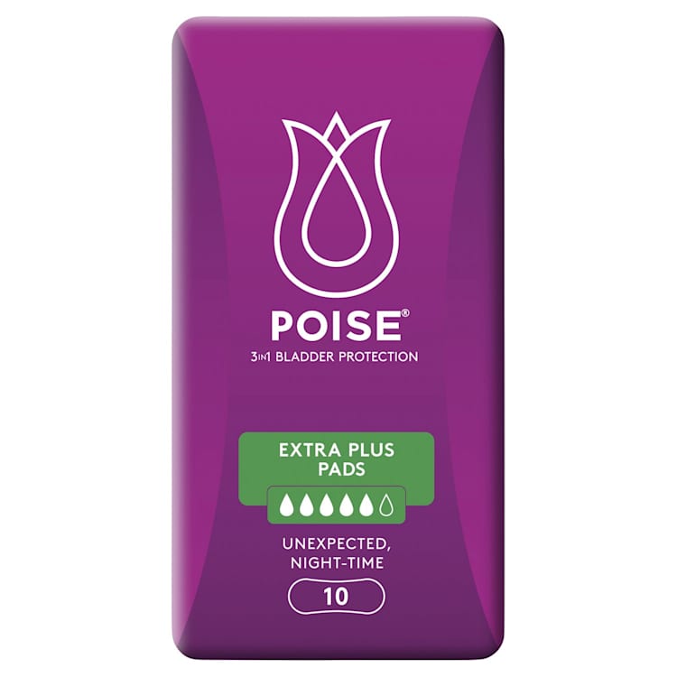 Poise Incontinence Pads Extra Plus Absorbency 10 Pack | IGA Shop Online