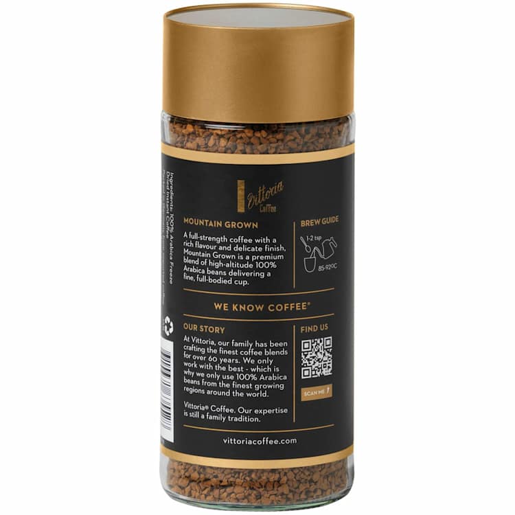 Vittoria Freeze Dried Mountain Grown Instant Coffee 100g | IGA Shop Online