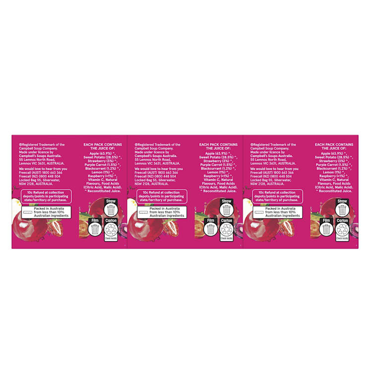 V8 Fruit & Veg Apple Berry Fusion 3 Pack | IGA Shop Online