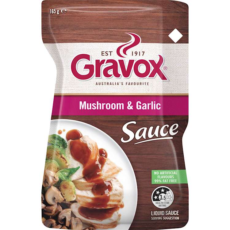 Gravox Mushroom & Garlic Finishing Sauce 165g | IGA Shop Online