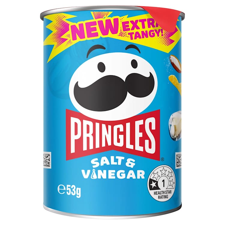 Pringles Salt & Vinegar Chips 53g | IGA Shop Online
