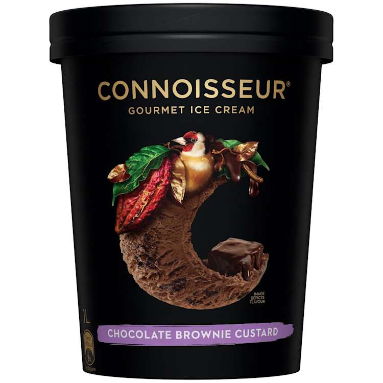 Connoisseur Ice Cream Chocolate Brownie Custard 1L | IGA Shop Online