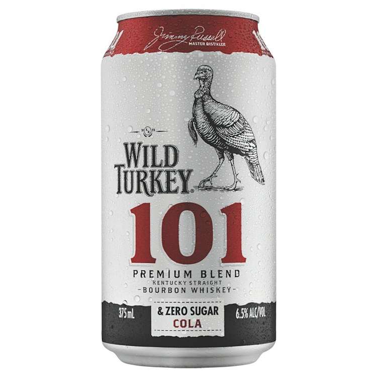 Wild Turkey 101 Bourbon & Zero Cola Can 4 Pack | IGA Shop Online