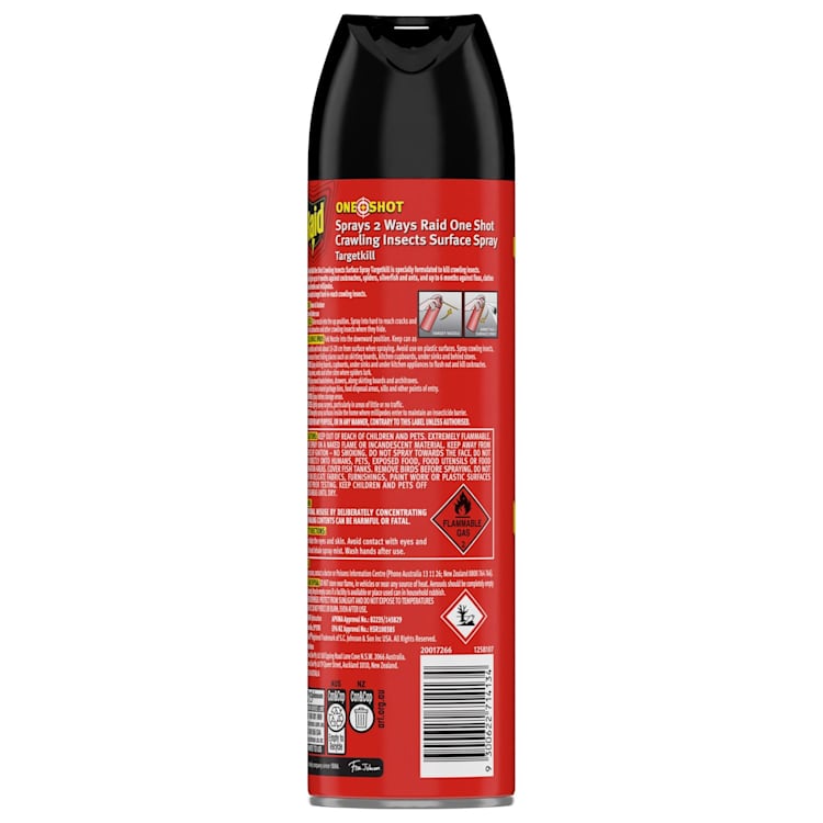 Raid One Shot Insect Spray Cik Target Kill 300g | IGA Shop Online