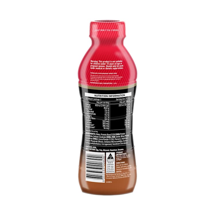 My Muscle Chef Protein Shake Chocolate 375mL | IGA Shop Online