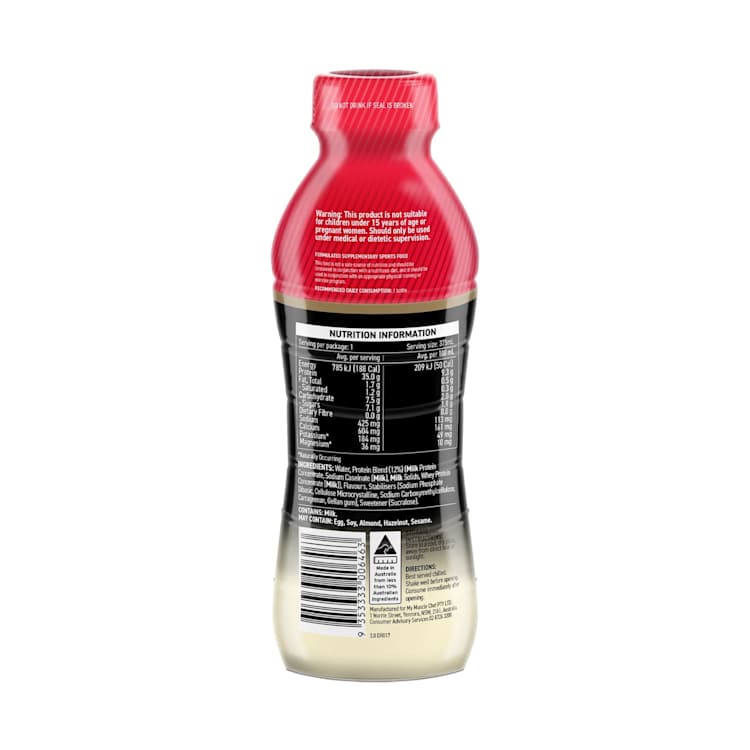 My Muscle Chef Protein Shake Vanilla 375mL | IGA Shop Online