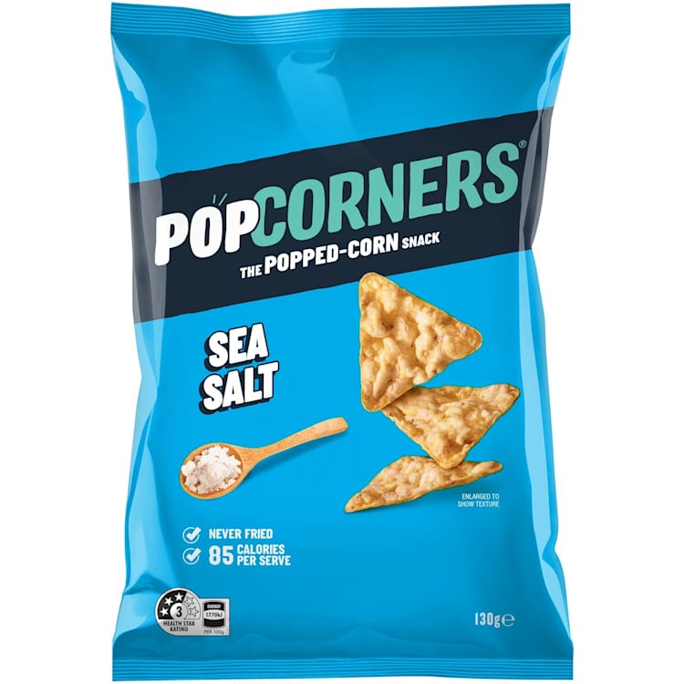 Popcorners Popcorn Chips Sea Salt 130g | IGA Shop Online