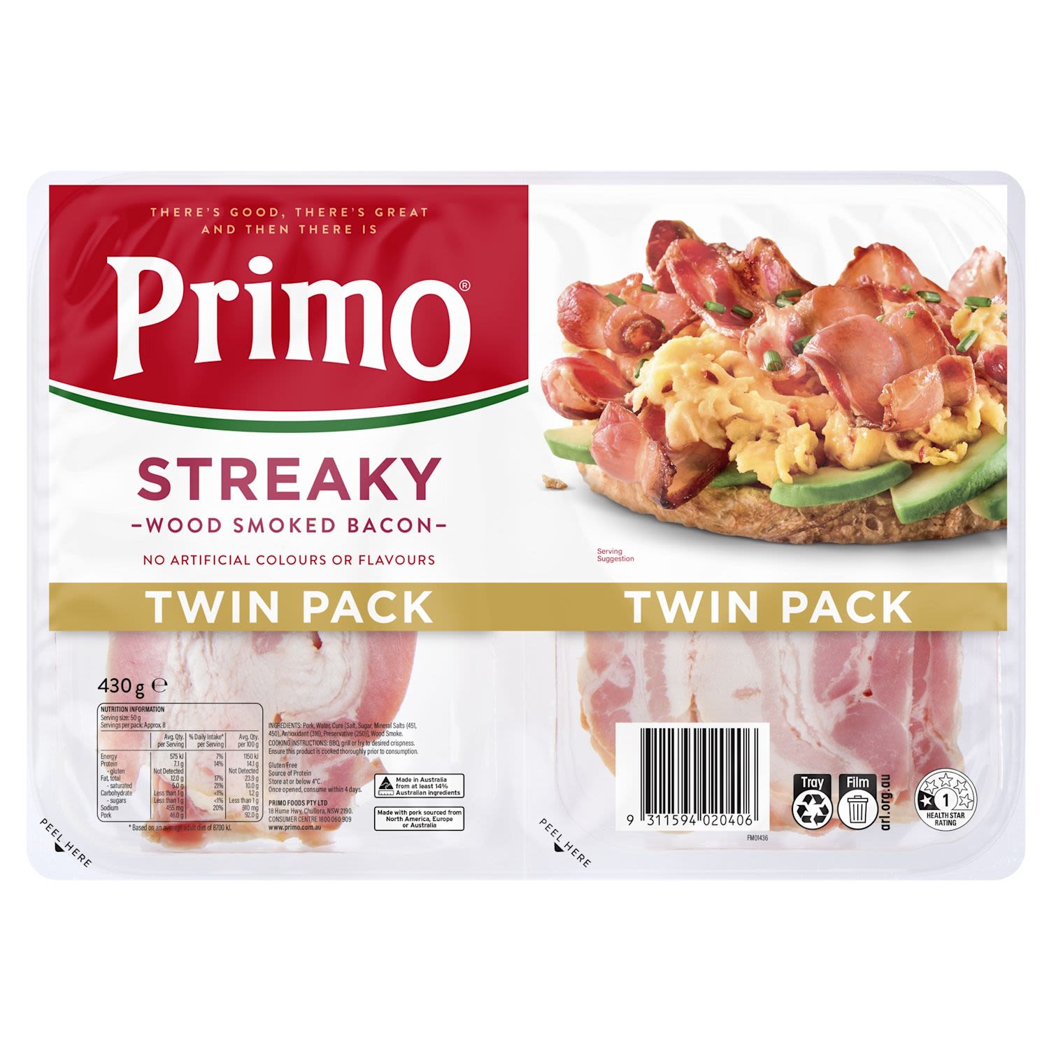 extra crispy bacon primo