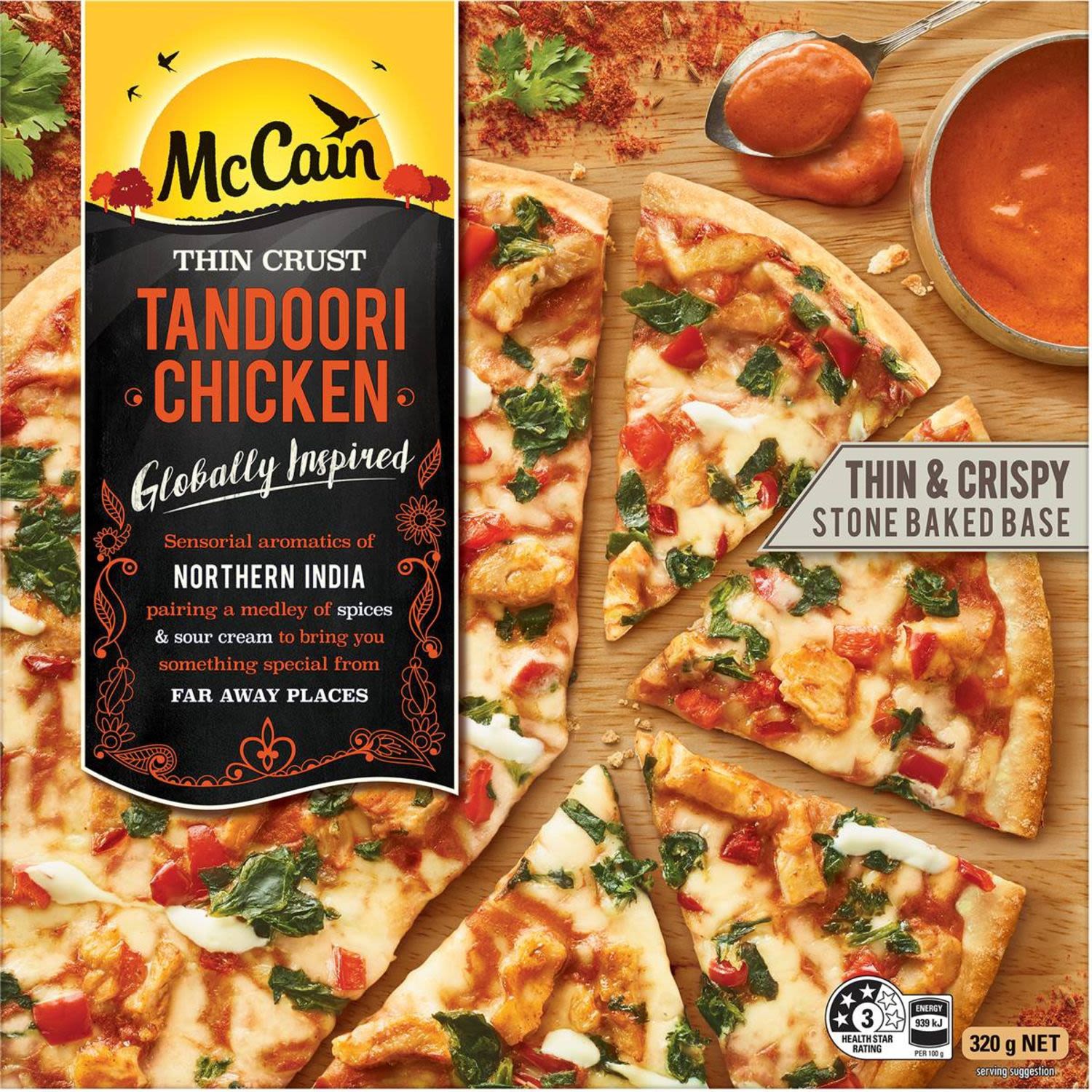 McCain Ultra Thin Crust Pizza Tandoori